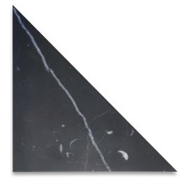 Nero Marquina Black Marble 9x9x13 Triangle Tile Honed - Marble Online