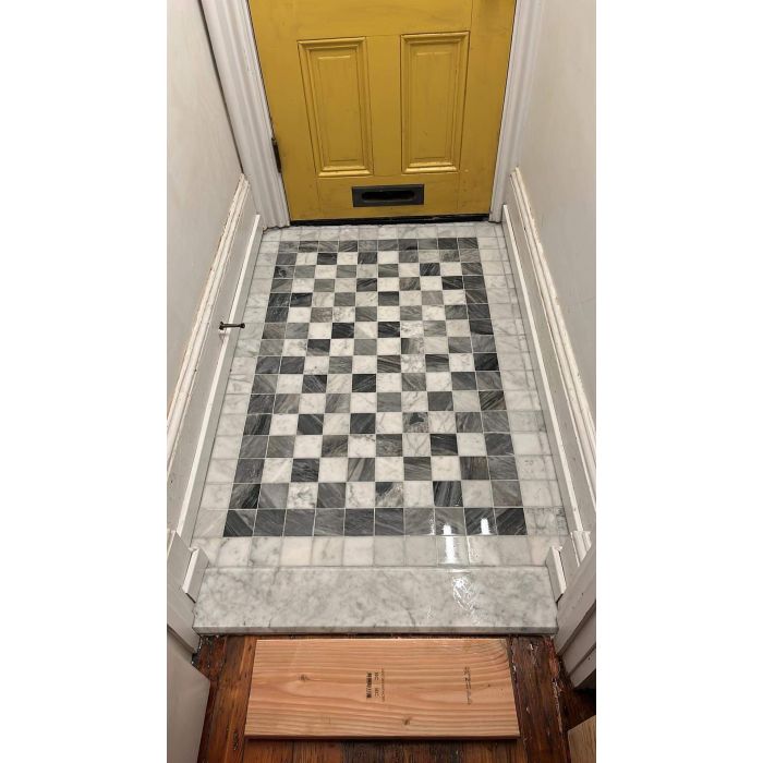 checkerboard tiles