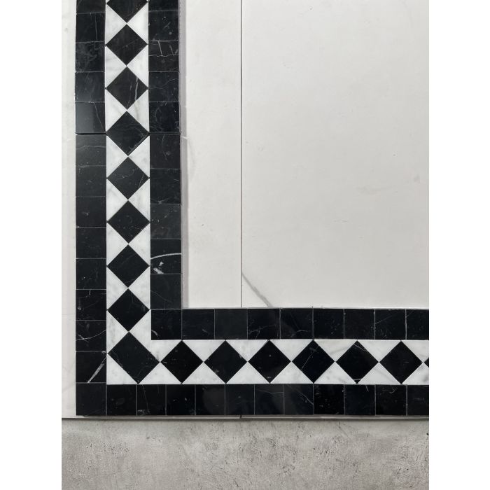 marble tile border ideas