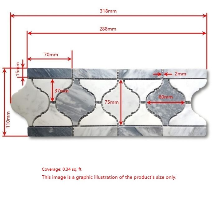 arabesque tile border