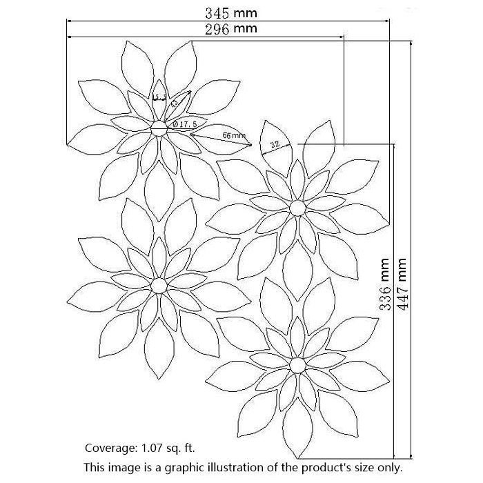 flower mosaic coloring pages